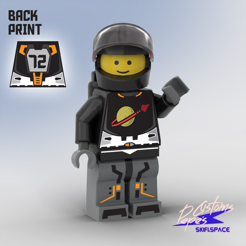 CUSTOM MINIFIGURE 6 - CLASSIC SPACE CITIZEN | PEPE BRICKS - Custom LEGO ...